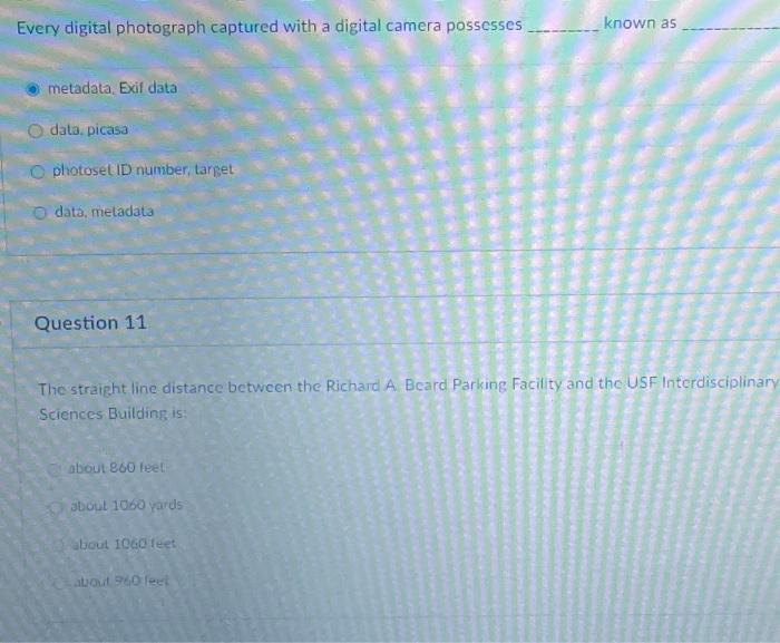 Solved Every digital photograph captured with a digital | Chegg.com