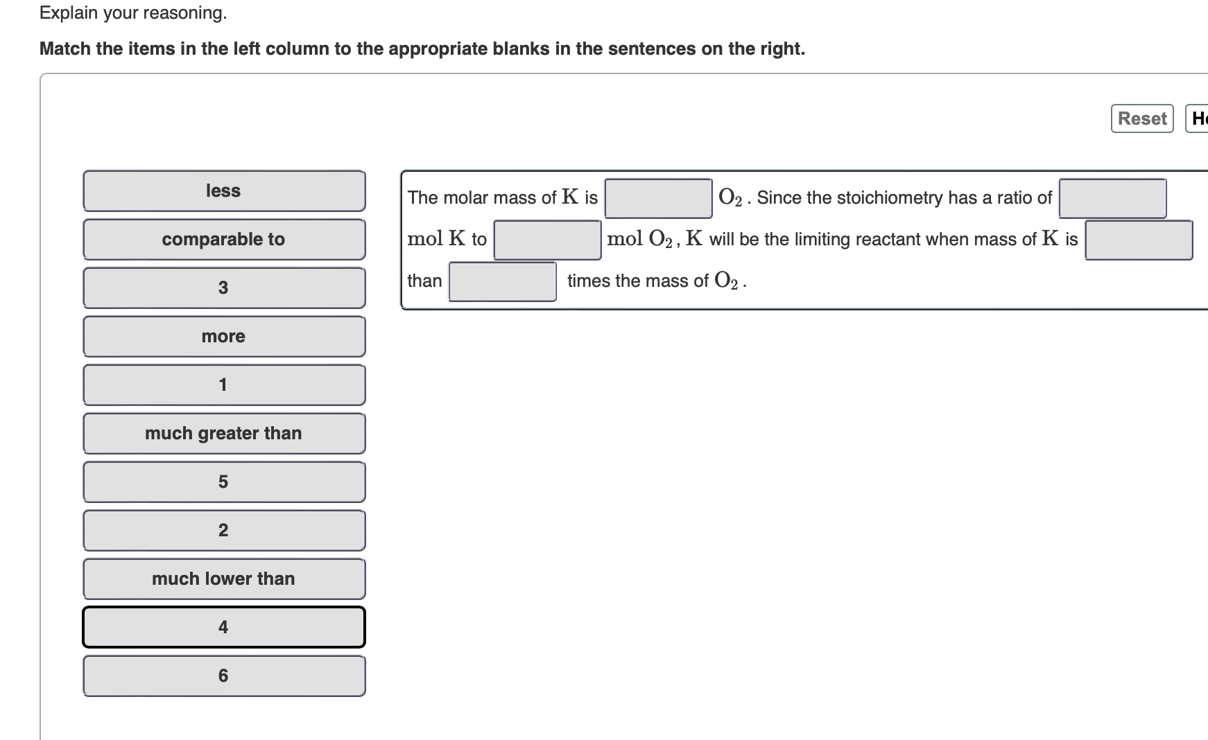 Solved Explain your reasoning.Match the items in the left | Chegg.com