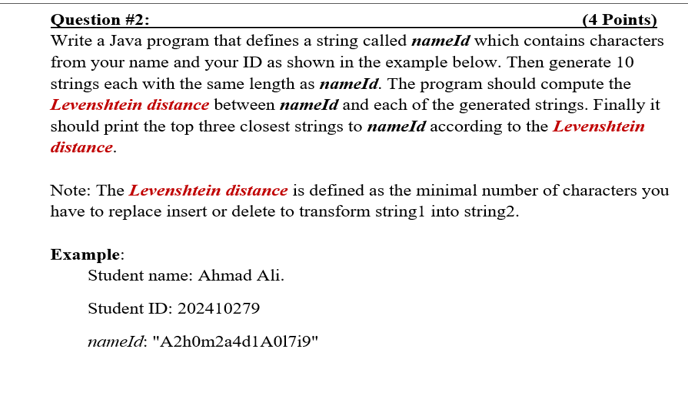 Solved Write a Java program that defines a string called | Chegg.com