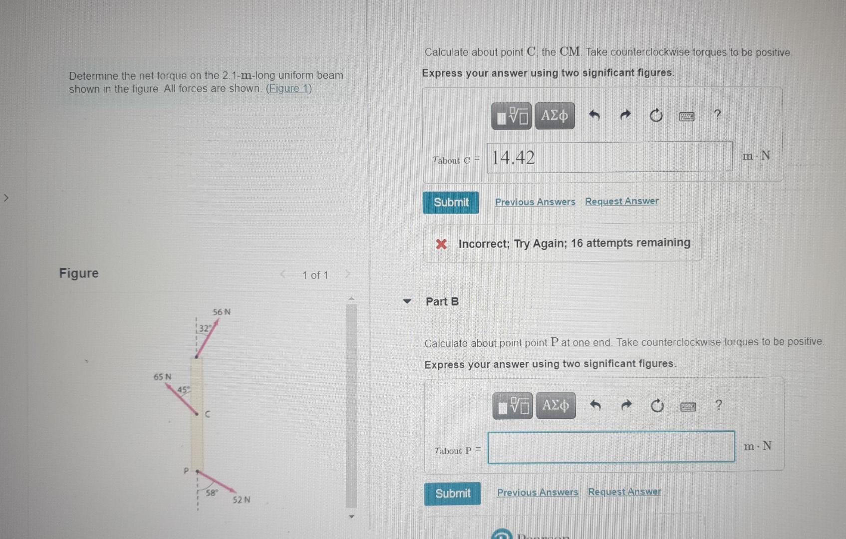 Solved Calculate about point C, the CM Take counterclockwise | Chegg.com
