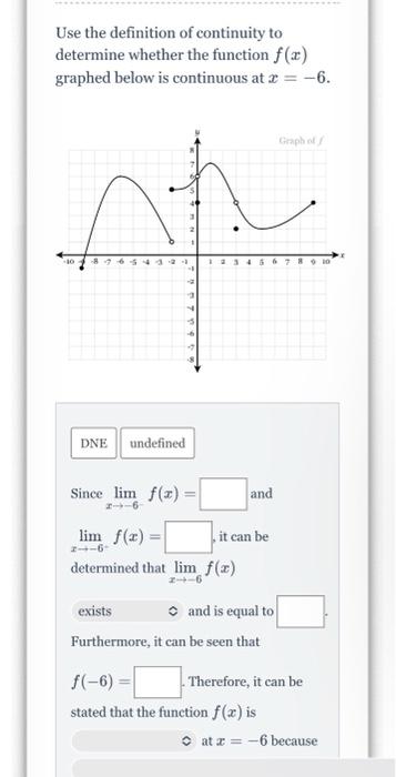 Solved Use the definition of continuity to determine whether | Chegg.com