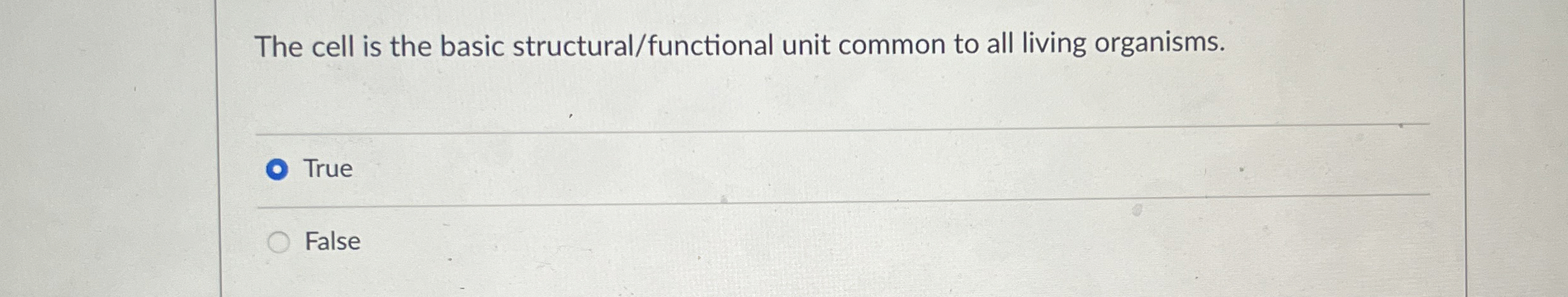 Solved The cell is the basic structural/functional unit | Chegg.com