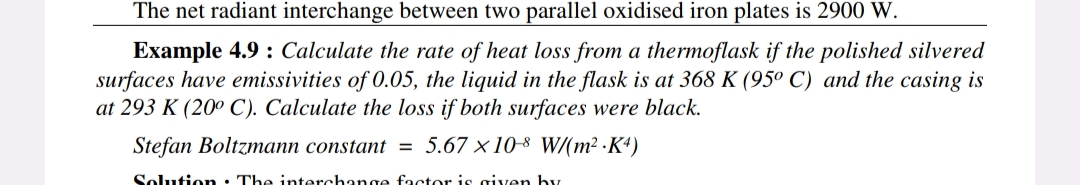 Solved The net radiant interchange between two parallel | Chegg.com