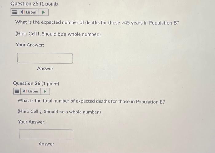 Solved Step 3: Calculate Expected \# of Deaths Next, we need | Chegg.com