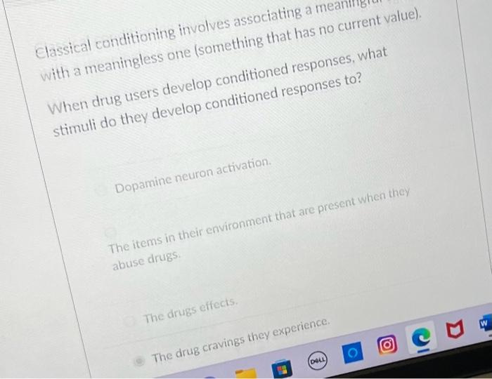 Solved Classical conditioning involves associating a | Chegg.com