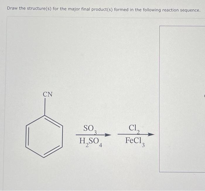 Solved Draw the structure(s) for the major final product(s) | Chegg.com