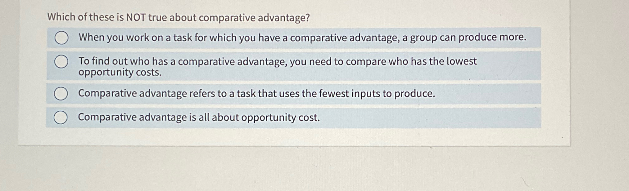 Solved Which of these is NOT true about comparative | Chegg.com