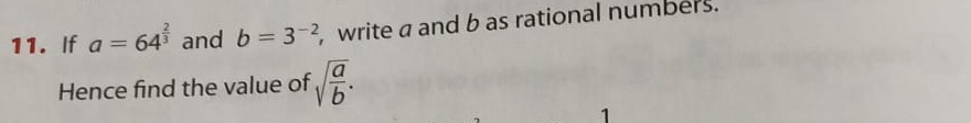Solved If a=6423 ﻿and b=3-2, ﻿write a and b ﻿as rational | Chegg.com