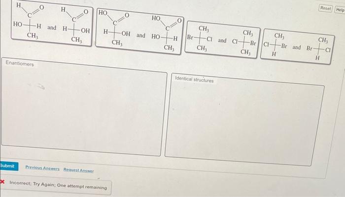 Solved and and and Enantiomers Identical structures | Chegg.com