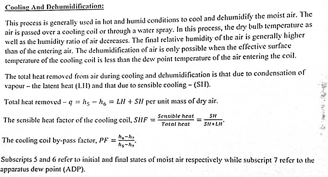 Show the cooling and dehumiditication process on a | Chegg.com
