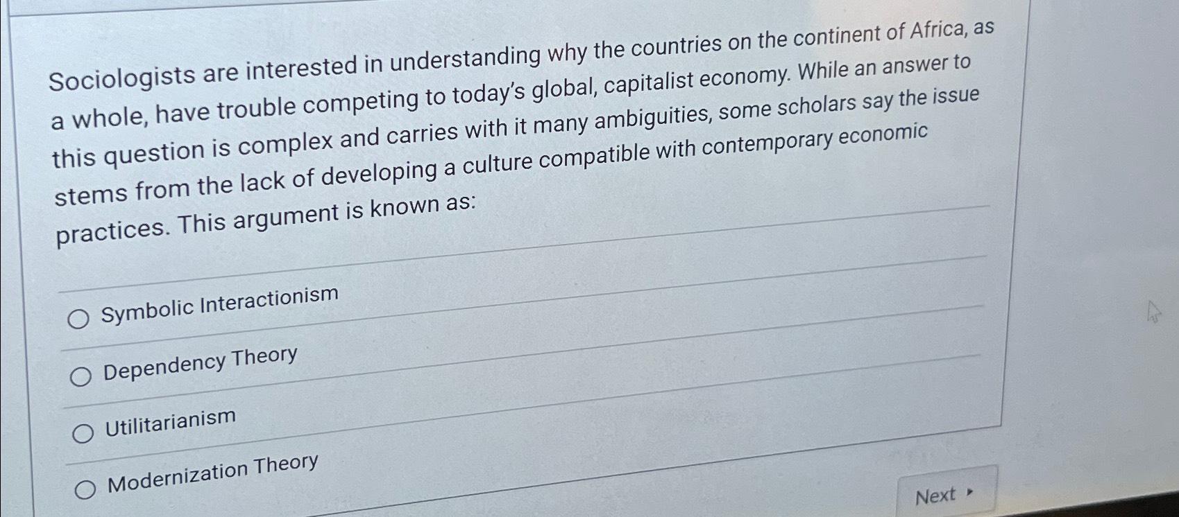 Solved Sociologists are interested in understanding why the | Chegg.com