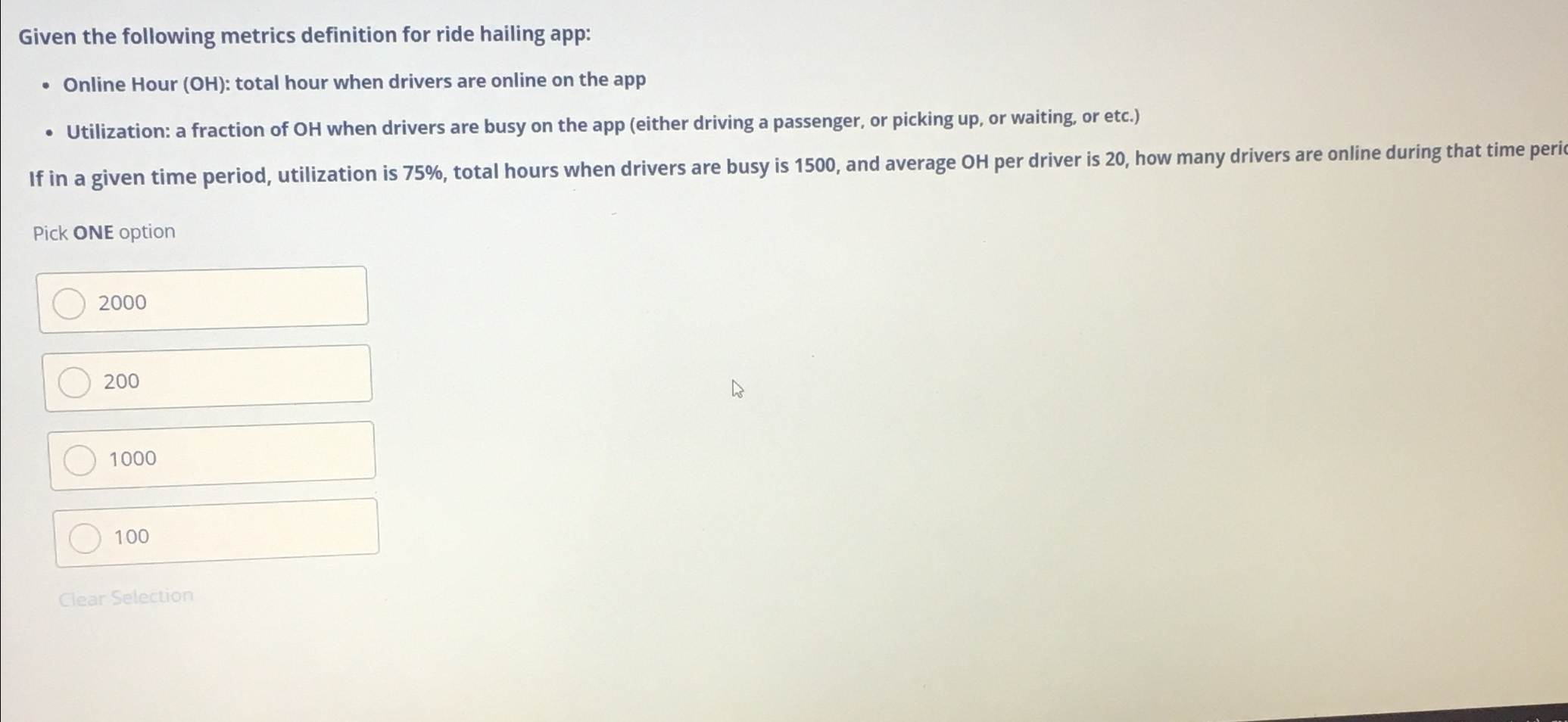 Solved Given the following metrics definition for ride | Chegg.com