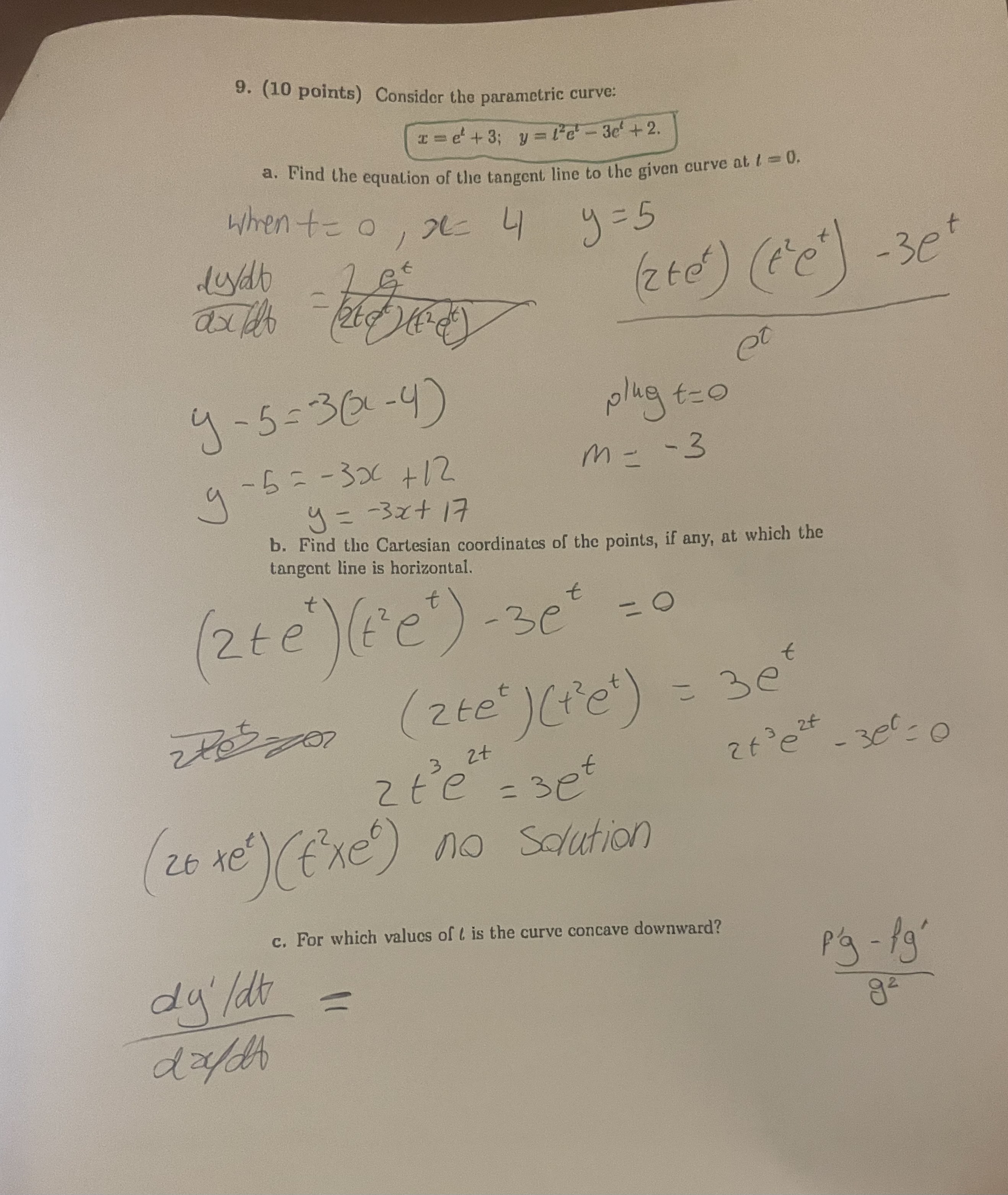 Solved please tell me if parts a and b are correct, and | Chegg.com