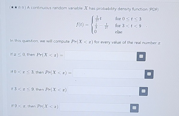 Solved (******hat(4)hat(x)) ﻿A continuous random variable x | Chegg.com