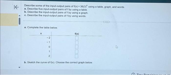 Describe some of the input-output pairs of | Chegg.com