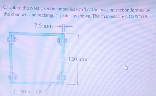 Solved Calculate the shape factor of the built-up section | Chegg.com