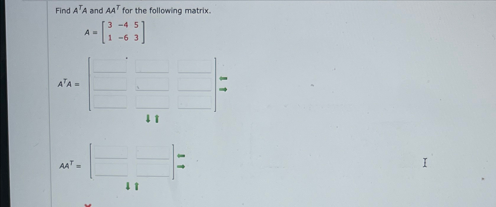 Solved Find ATTA and AAT ﻿for the following | Chegg.com