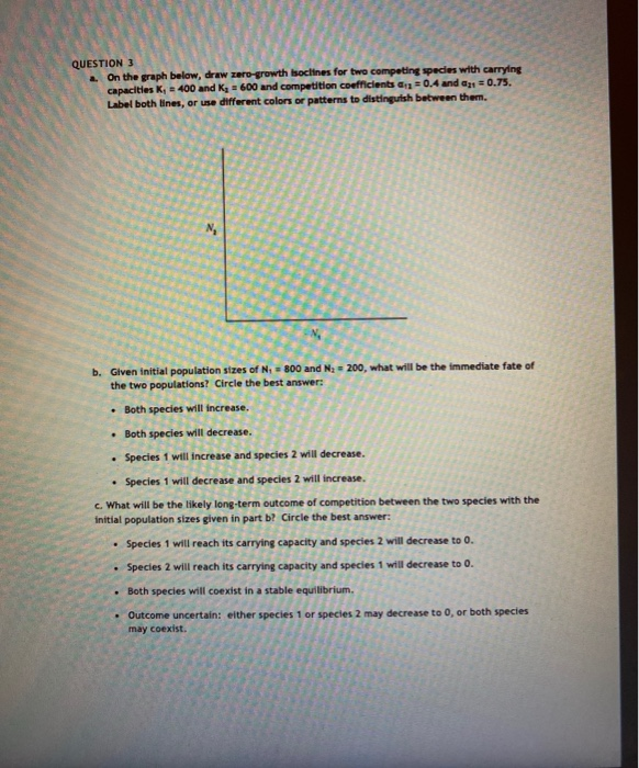 Solved QUESTION 3 .. On the graph below, draw zero-growth | Chegg.com