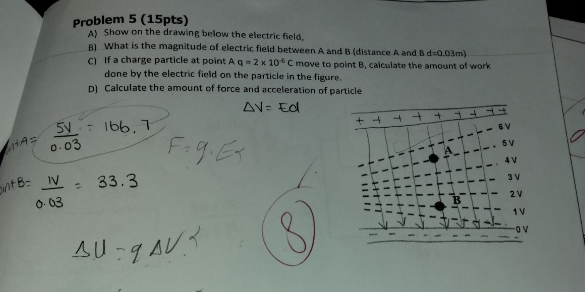 Solved Problem 5 (15pts)A) ﻿Show on the drawing below the | Chegg.com