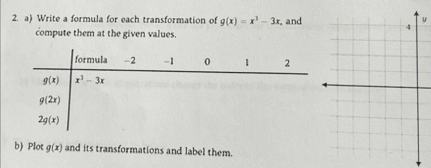 Solved a) ﻿Write a formula for each transformation of | Chegg.com