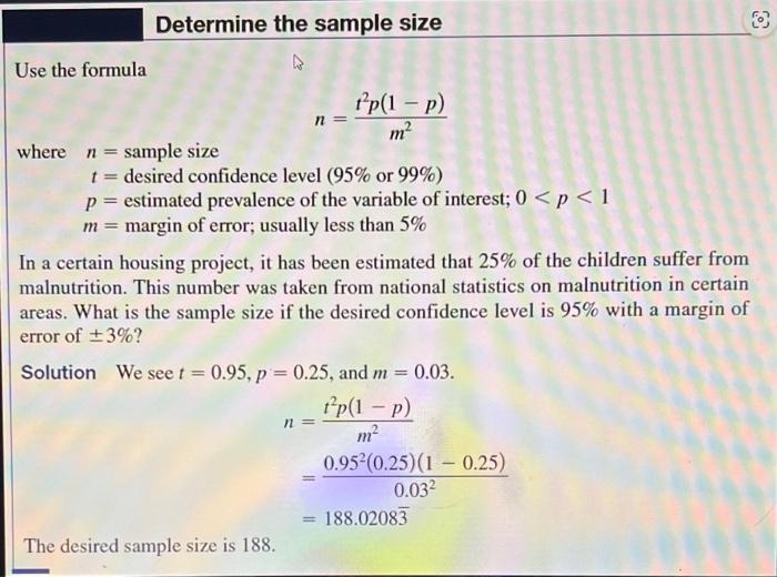 Solved Use the formuls in this example to determine the | Chegg.com