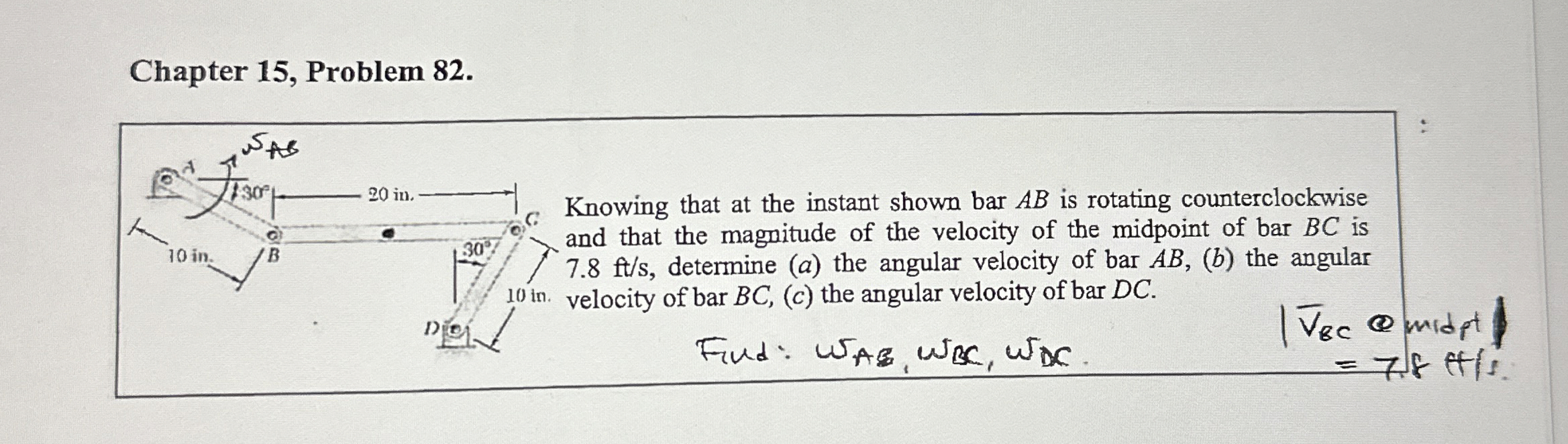 Solved Chapter 15, ﻿Problem 82.Knowing that at the instant | Chegg.com