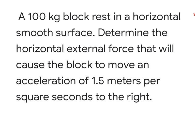Solved A 100 kg block rest in a horizontal smooth surface. | Chegg.com