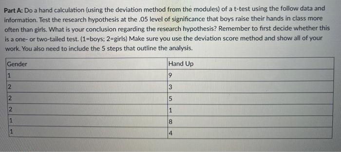 Solved A hand calculation (using the deviation method from | Chegg.com