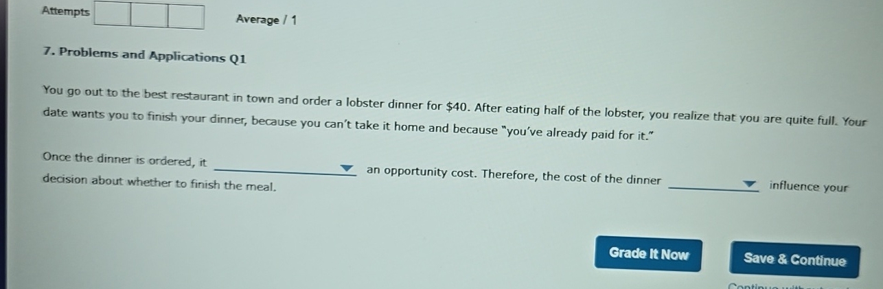 Solved Attempts ﻿Average / 17. ﻿Problems and Applications | Chegg.com