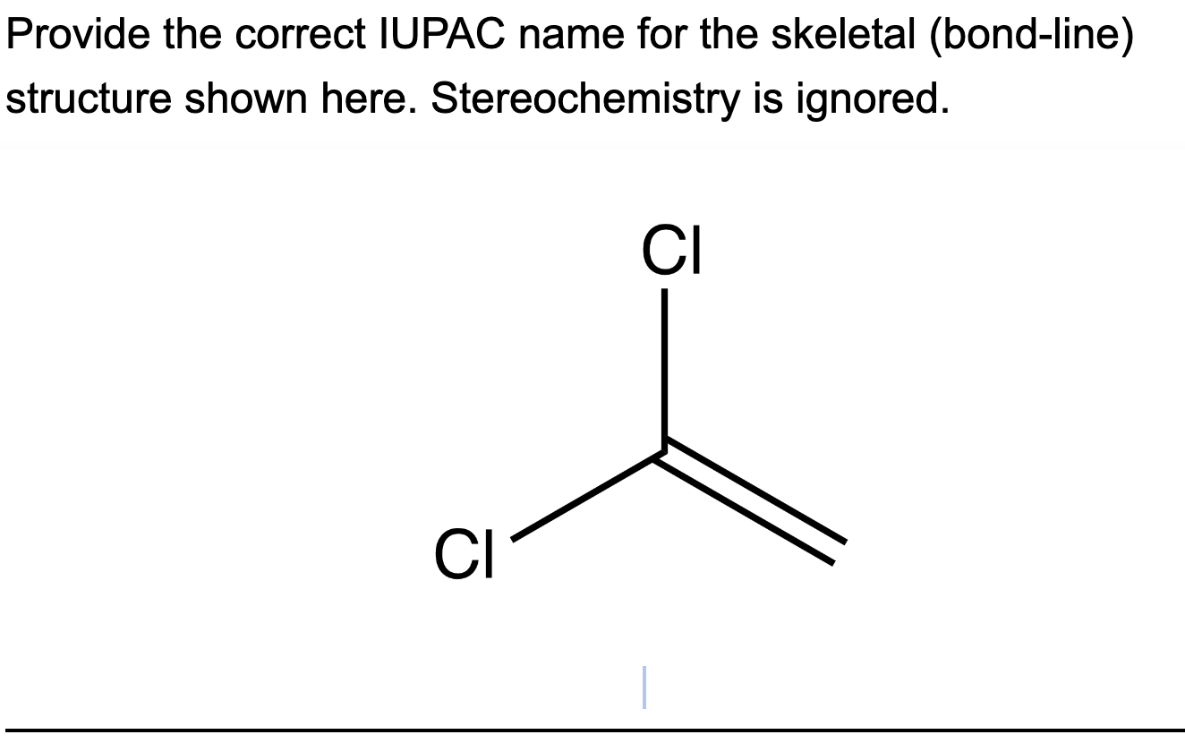 Solved Provide the correct IUPAC name for the skeletal | Chegg.com