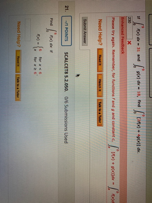 Solved 16. -1 POINTS SCALCET8 5.2.043. 0/6 Submissions Used | Chegg.com