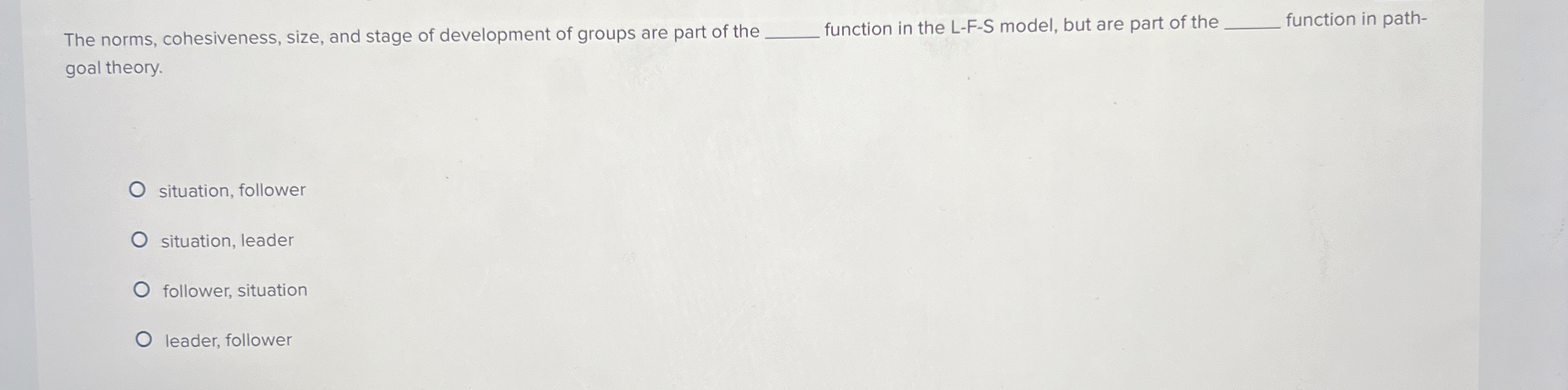 Solved The norms, cohesiveness, size, and stage of | Chegg.com
