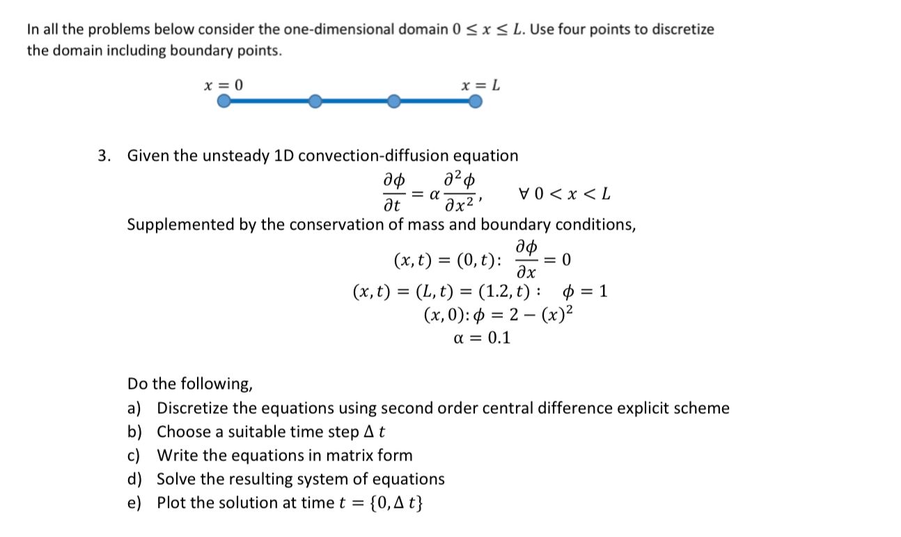 Solved In all the problems below consider the | Chegg.com
