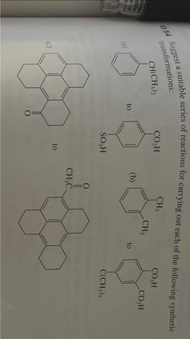 Solved Suggest a suitable series of reactions for carrying | Chegg.com