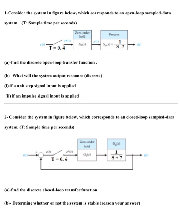 Solved 1-Consider the system in figure below, which | Chegg.com