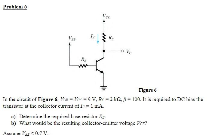 Solved Problem 6Figure 6In the circuit of Figure | Chegg.com