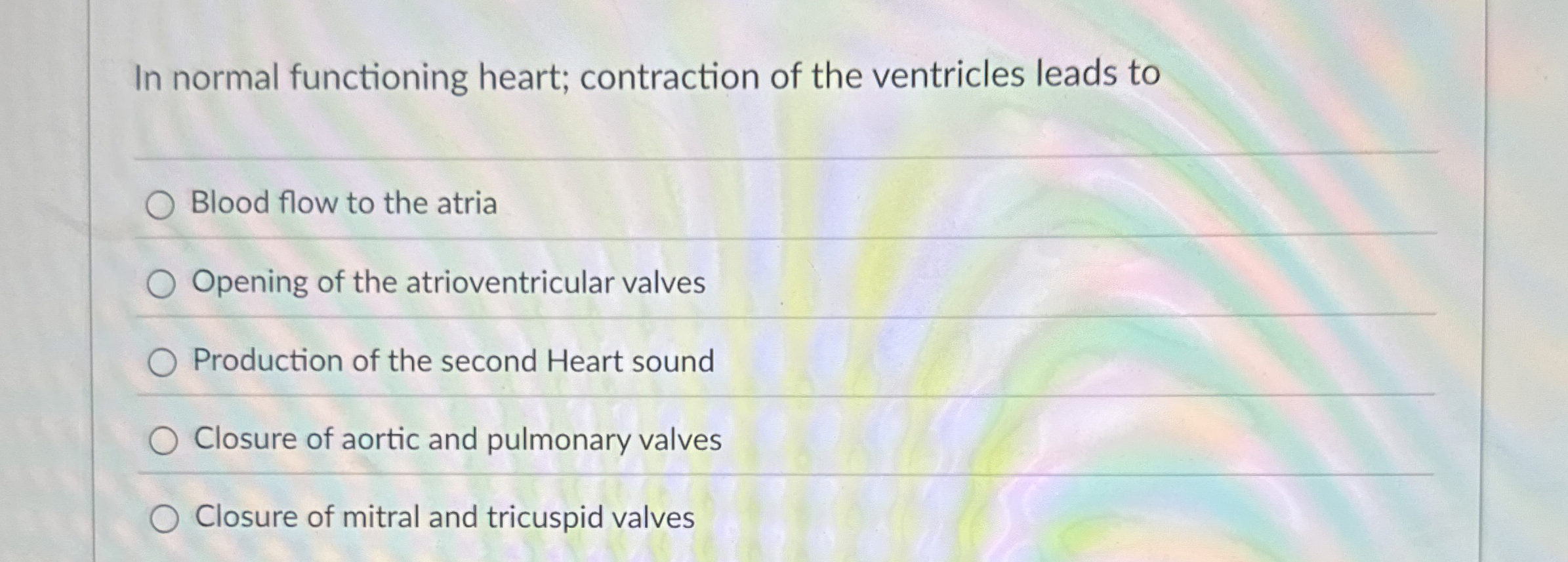 Solved In normal functioning heart; contraction of the | Chegg.com