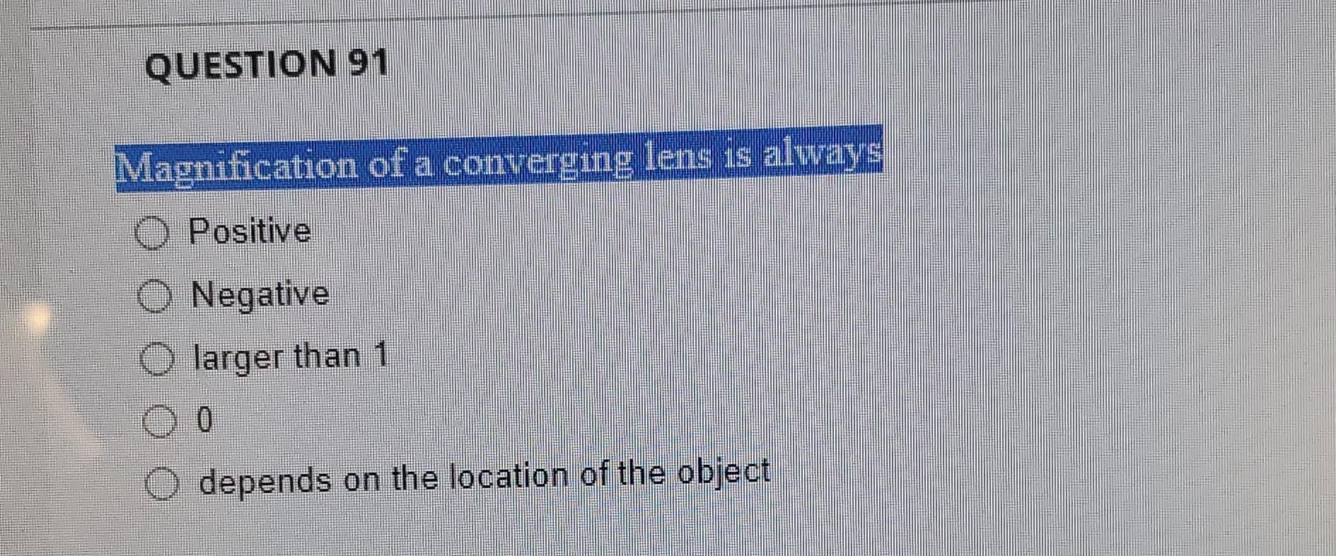 What is the magnification of a concave mirror forming | Chegg.com