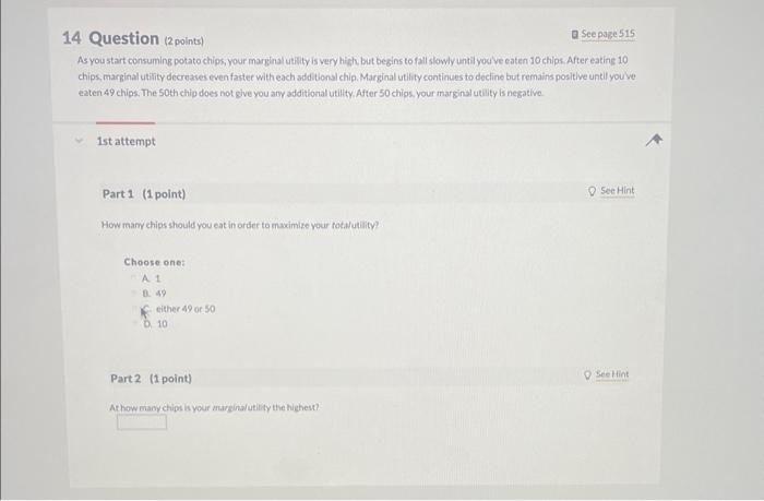 Solved 14 Question (2points) a Seepaze 515 As youstart | Chegg.com Solved 14 Question (2points) a Seepaze 515 As youstart | Chegg.com