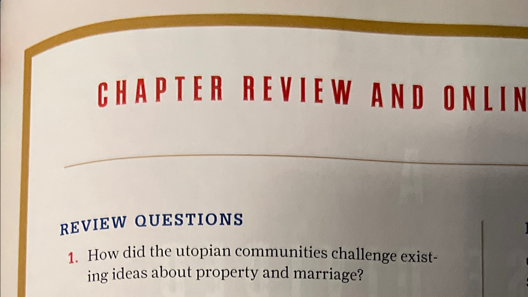 Solved Chapter Review And Onlinreview Ouestionshow Did The