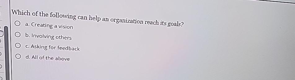 Solved Which of the following can help an organization reach | Chegg.com
