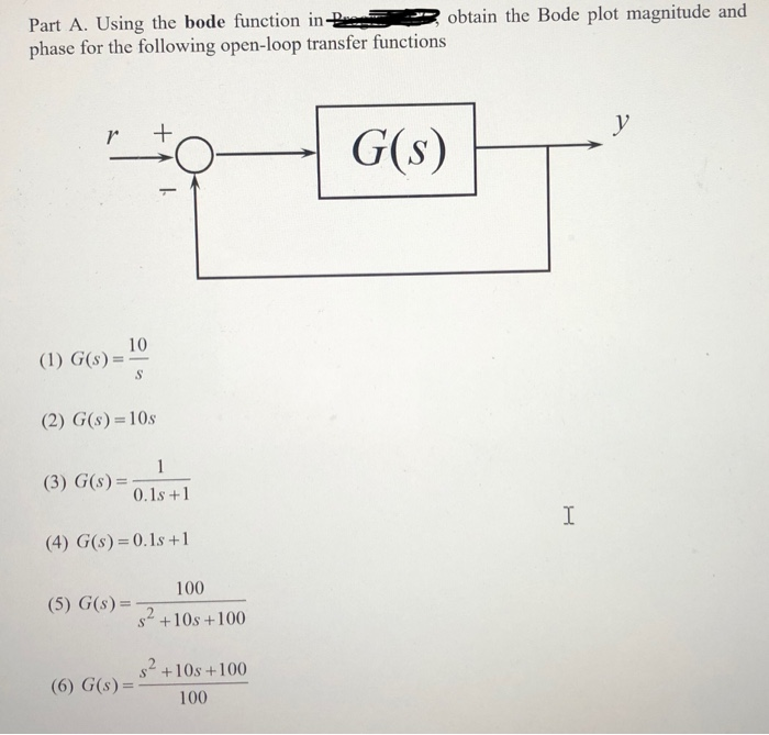 Solved USE MATLAB to obtain the bode plot magnitude and | Chegg.com