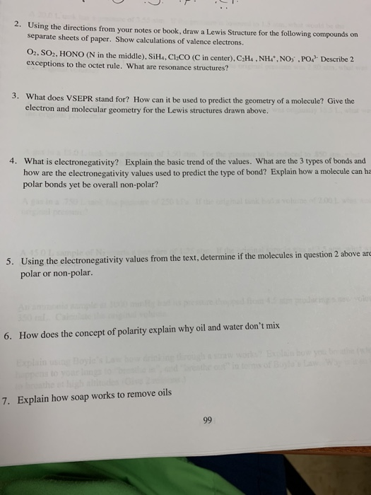 Solved 2. Using the directions from your notes or book, draw | Chegg.com