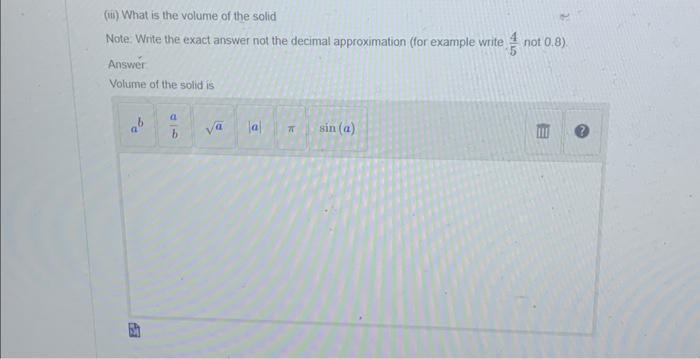 Solved (1) Which of the tollowing is the corect integral to | Chegg.com