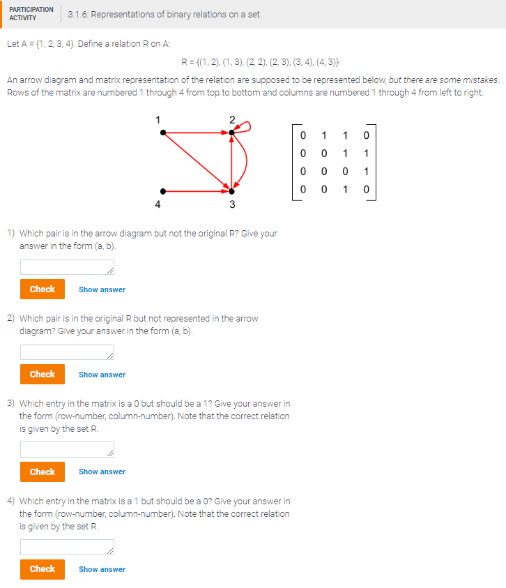 Solved Let A={1,2,3,4}. Define a relation R on A : | Chegg.com