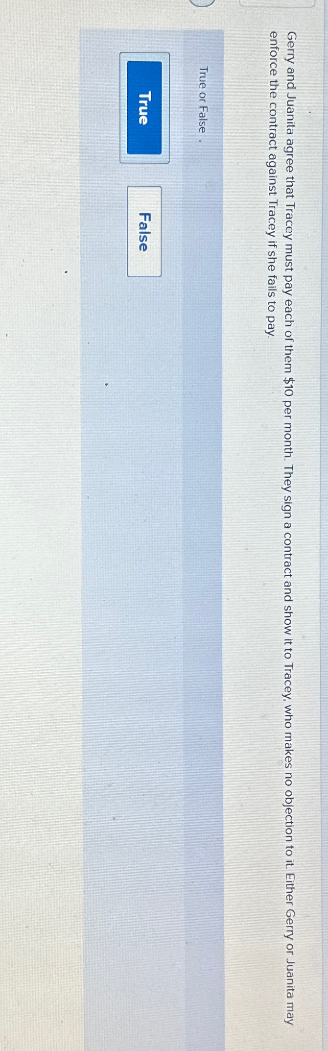 Solved Gerry and Juanita agree that Tracey must pay each of | Chegg.com