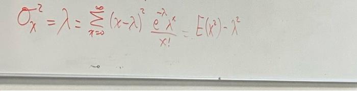 Solved demostrar que la varianza de una demostracion de | Chegg.com