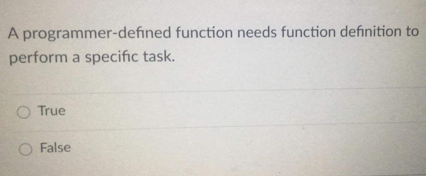 Solved All types of functions can return more than one | Chegg.com