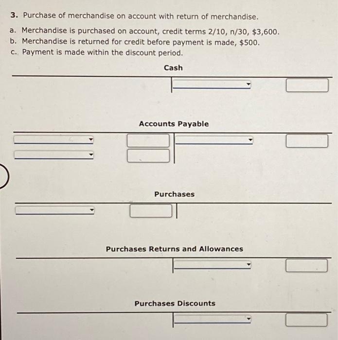 Solved Purchase Transactions and T Accounts Using T accounts | Chegg.com