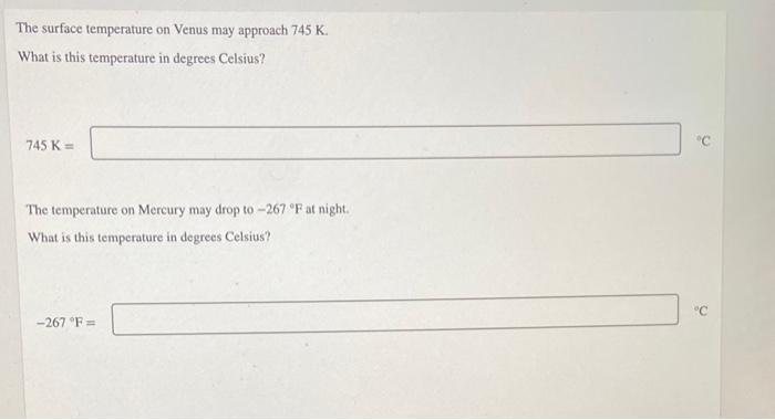 [Solved]: The surface temperature on Venus may approach